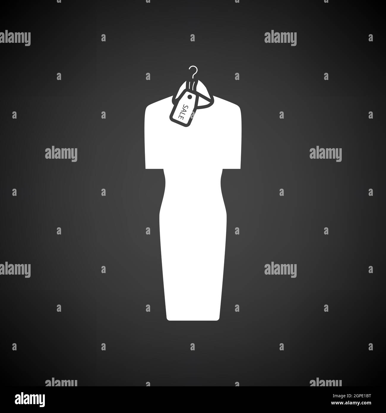 Hanging sale tag black Stock Vector Images - Alamy