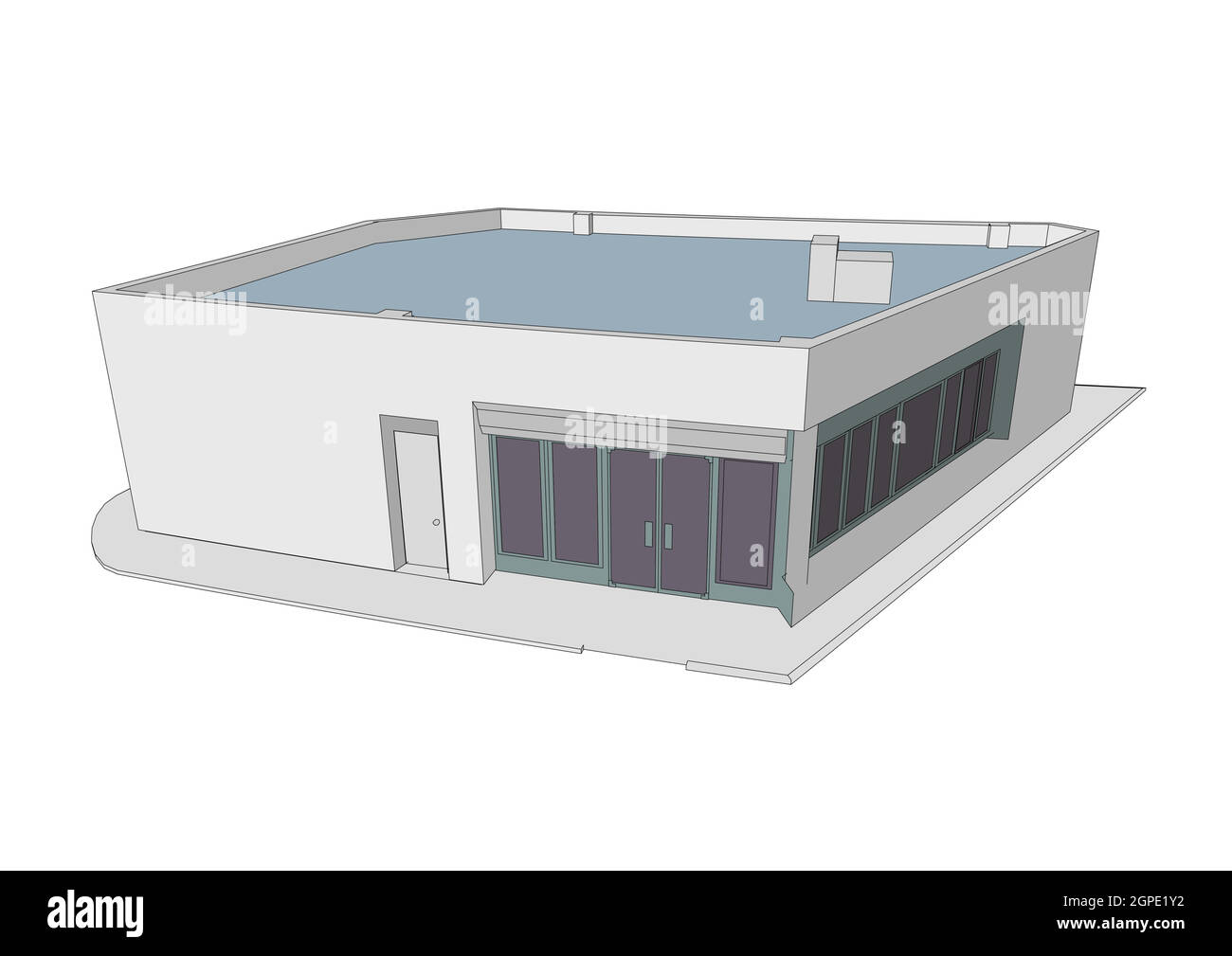 shop building illustration Stock Vector Image & Art - Alamy