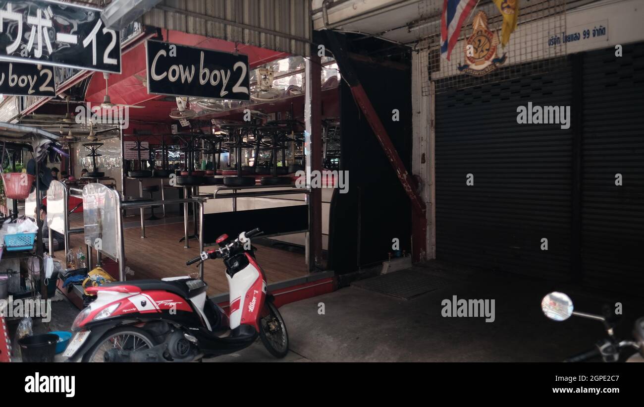 Soi Cowboy 2 bar Entertainment Zone in Bangkok Thailand Shut Down Covid ...