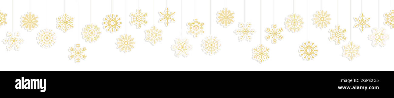 Christmas snow stars banner Stock Vector Images - Alamy