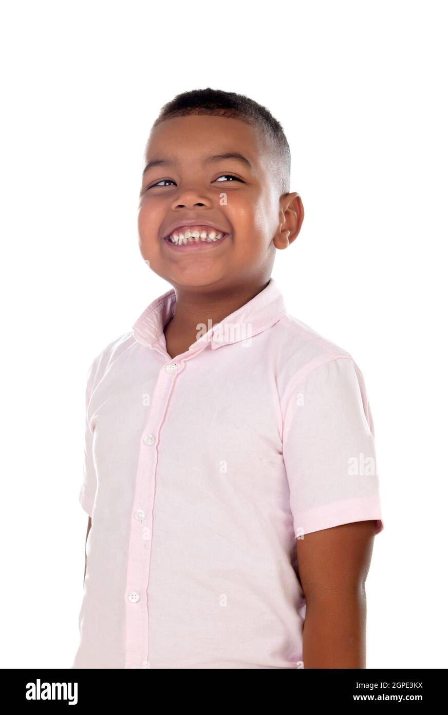 Portrait of a beautiful child isolated on a white background Stock ...