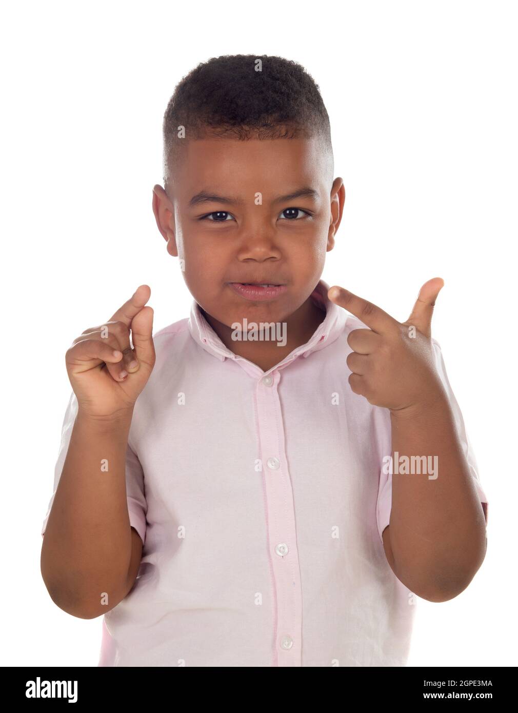 Portrait of a beautiful child isolated on a white background Stock ...
