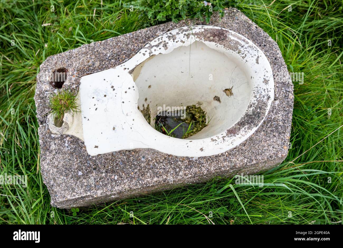 Toilets that are build in concrete at Lenan, County Donegal - Ireland ...
