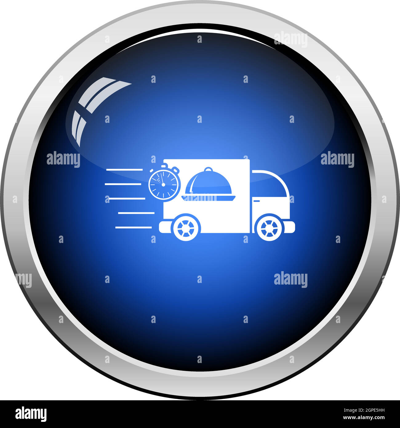 Fast Food Delivery Car Icon Stock Vector Image & Art - Alamy