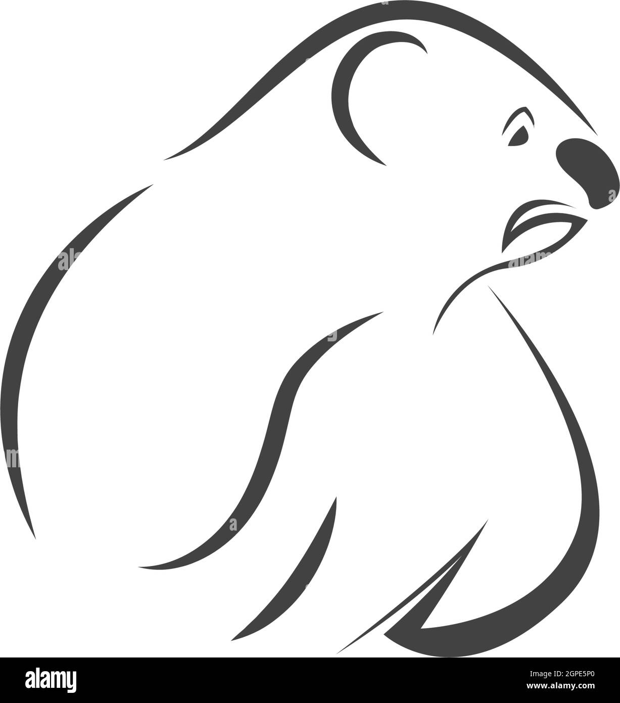 Mascot design style gray hi-res stock photography and images - Alamy