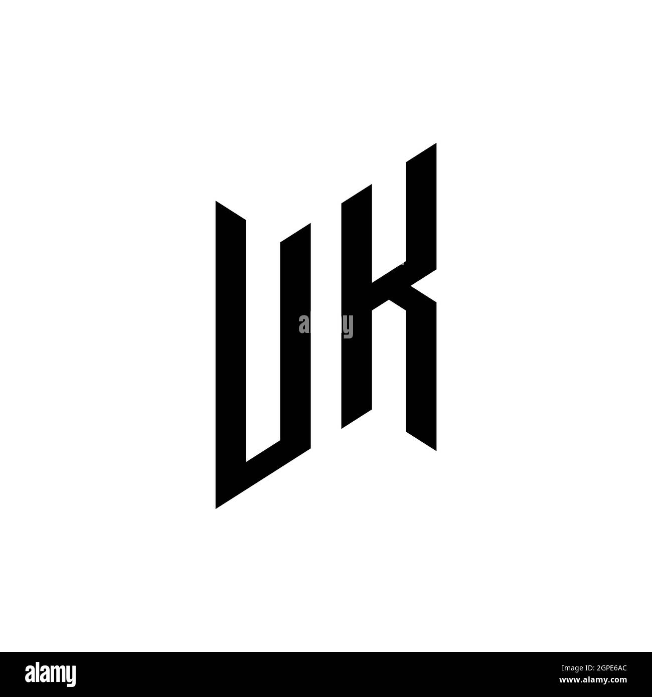 UK Monogram geometric shape style template. Monogram initial design ...