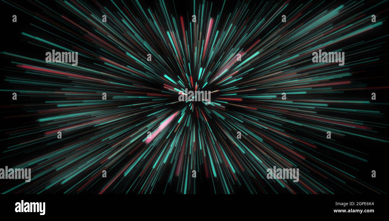 Speed Abstract with Glowing Energy Lines Stock Photo - Alamy