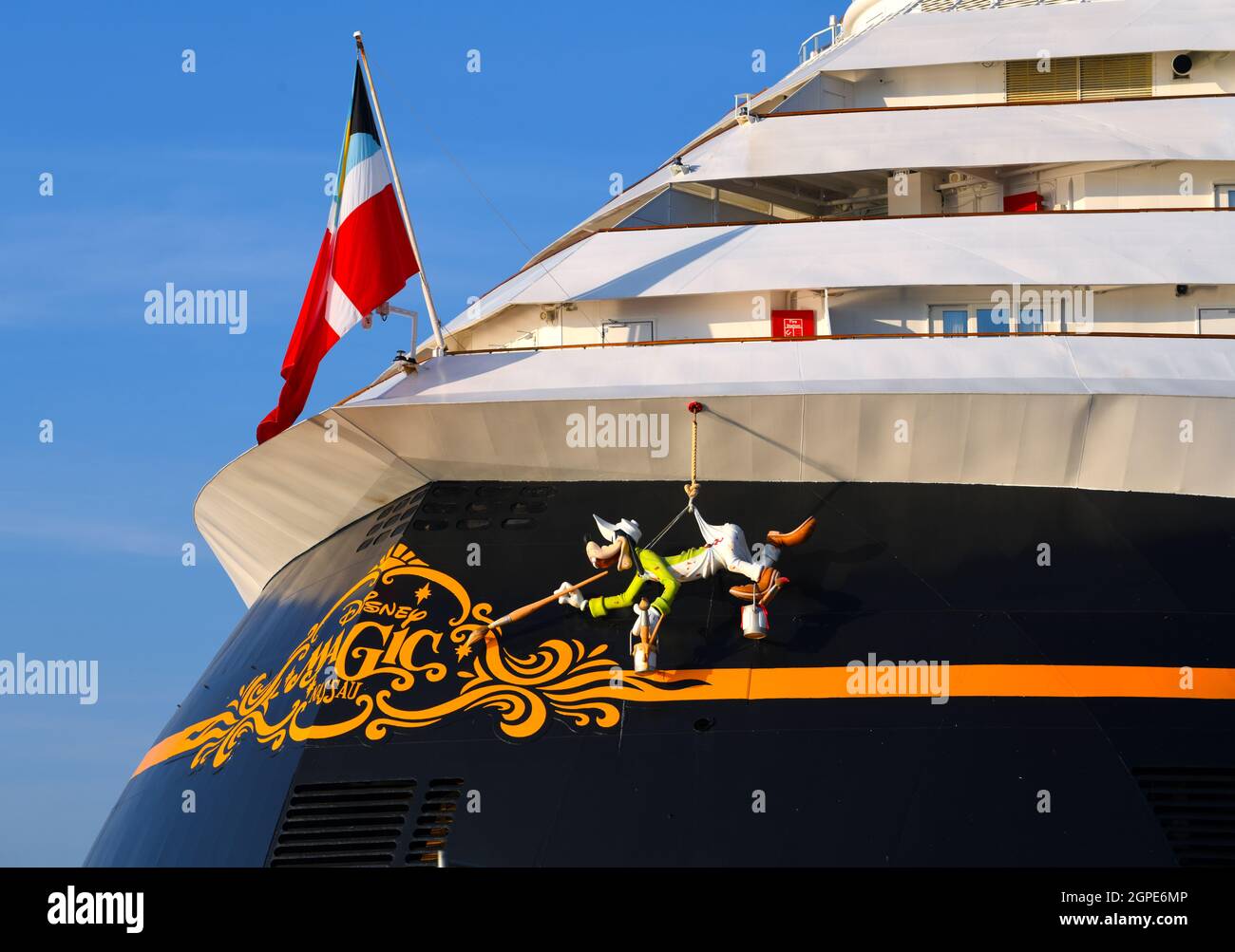 22/09/2021. Gravesend UK Disney Magic alongside London International ...