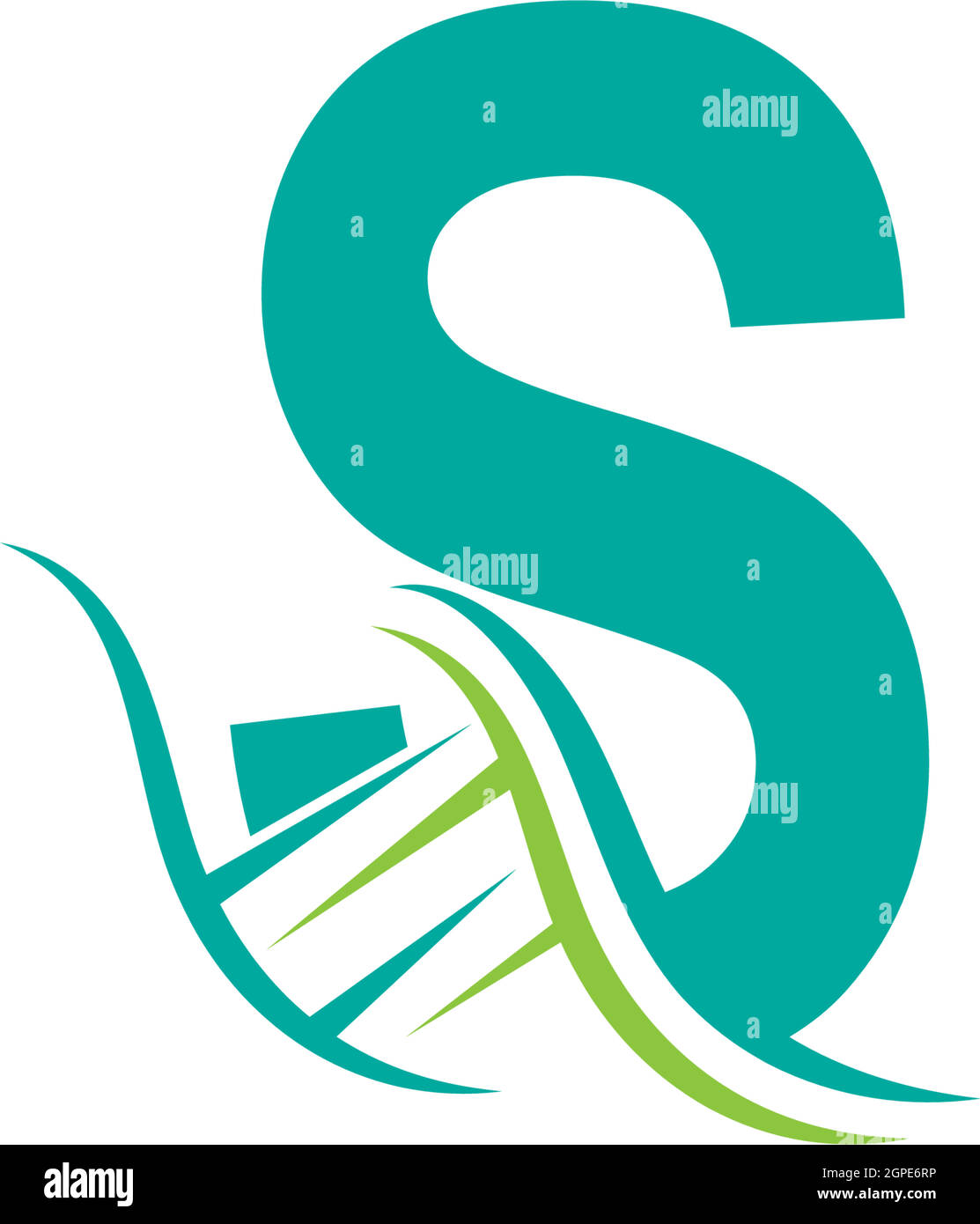 DNA icon logo with letter S template design Stock Vector Image & Art ...
