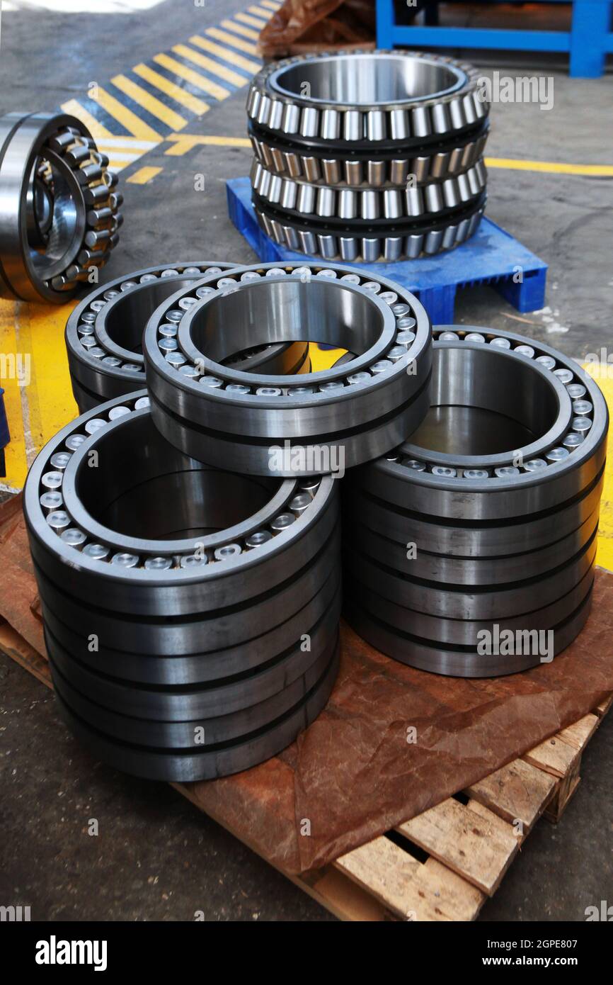 Large diameter bearings. Products of the bearing plant. Production of ...