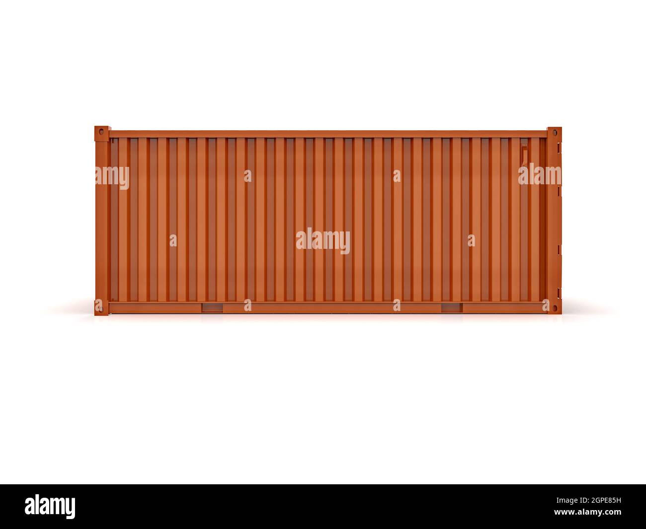 Red Shipping Cargo Container for Logistics and Transportation Isolated ...