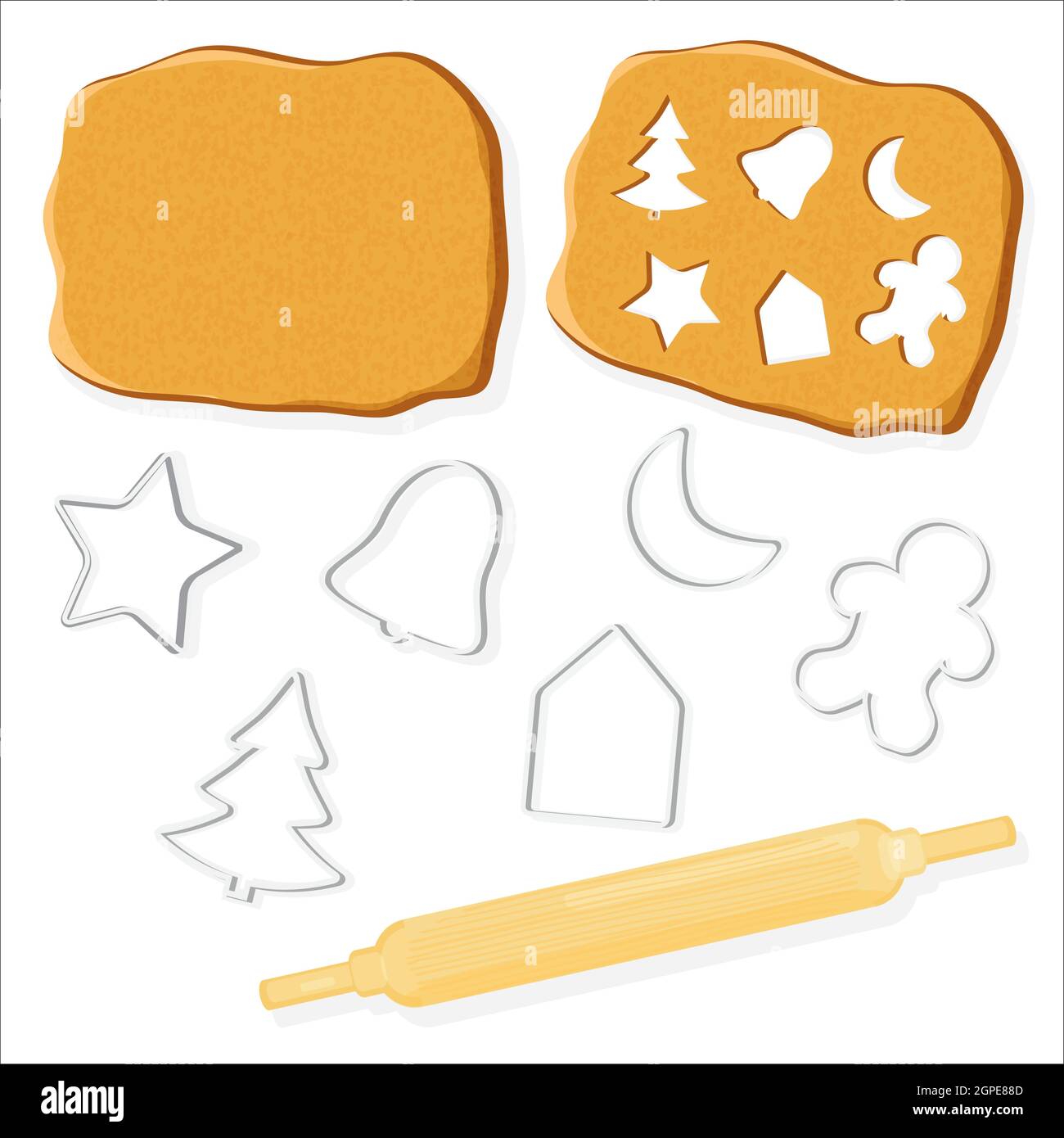 Set of cookie cutters Stock Vector Images - Alamy