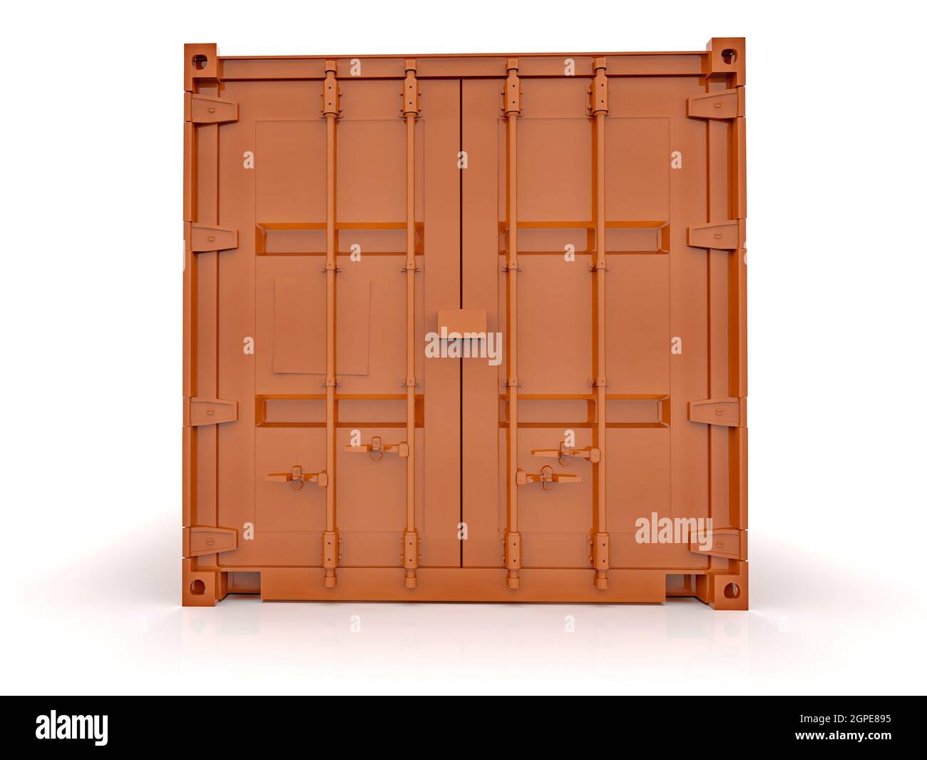 Red Shipping Cargo Container for Logistics and Transportation Isolated ...