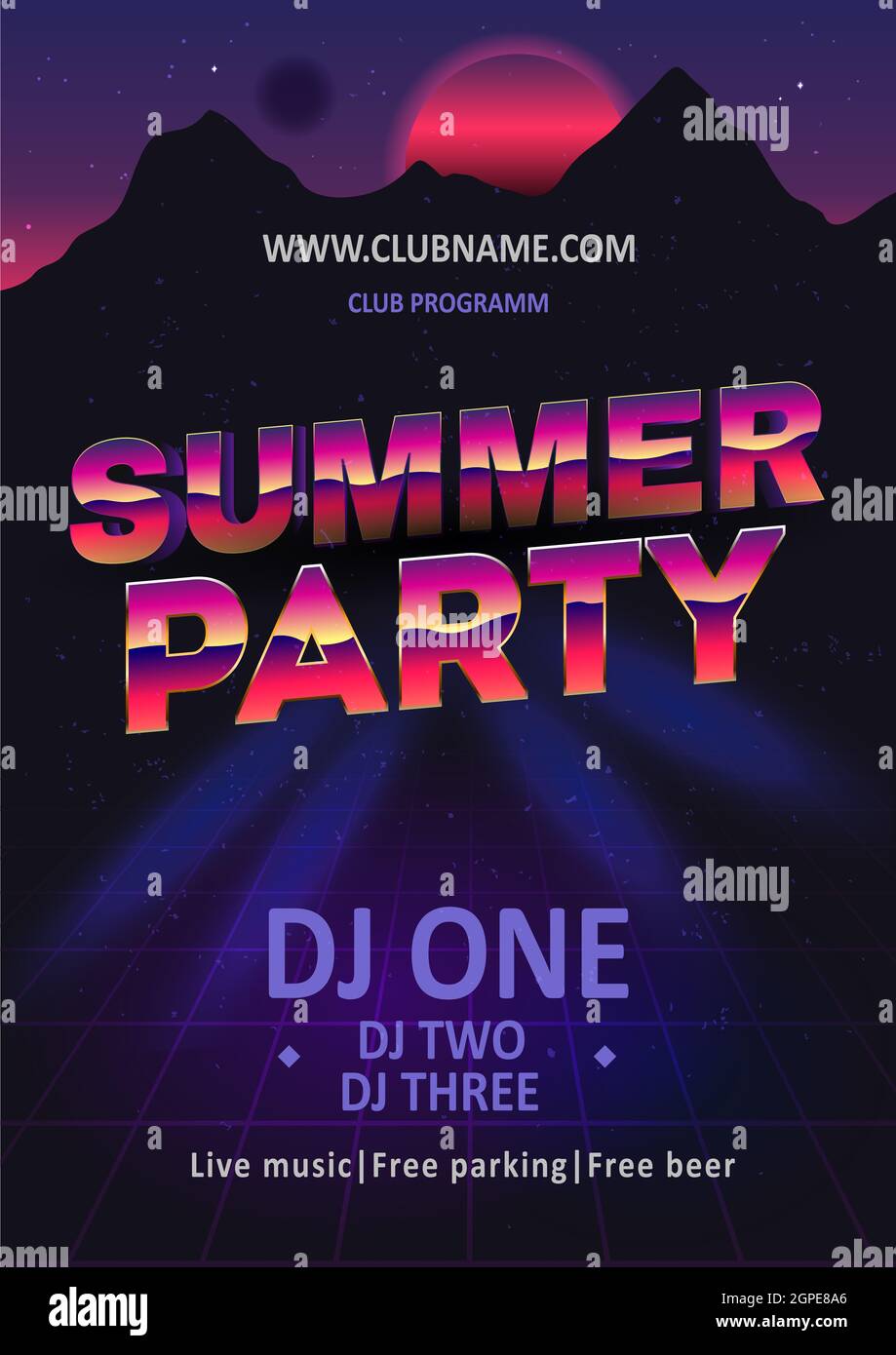 Summer Beach Party Night