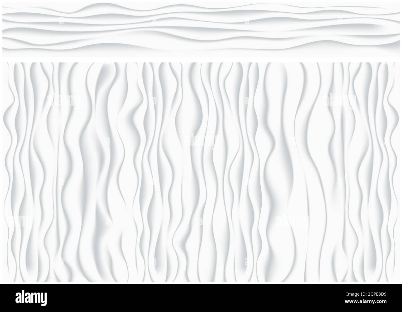 Wavy Panel Seamless Texture Set Stock Vector Image & Art - Alamy