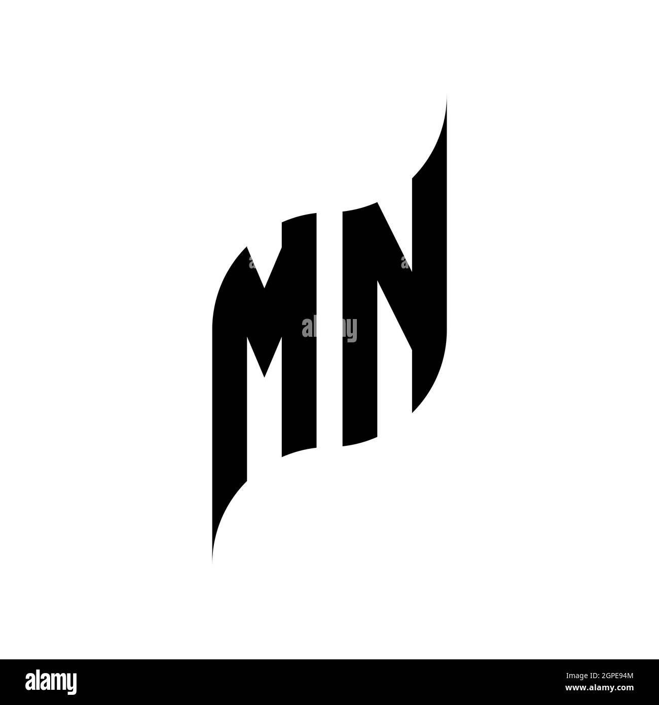 KM Monogram geometric shape style template. Monogram initial design ...