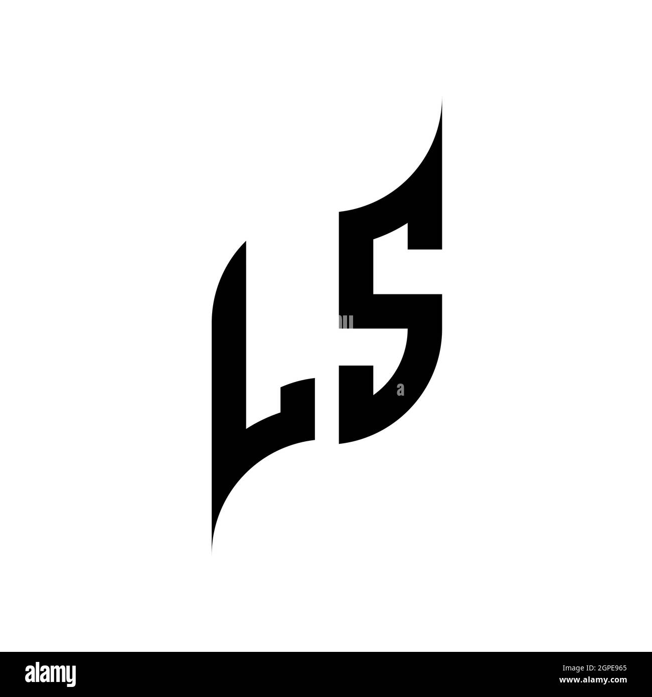 NU Monogram geometric shape style template. Monogram initial design ...