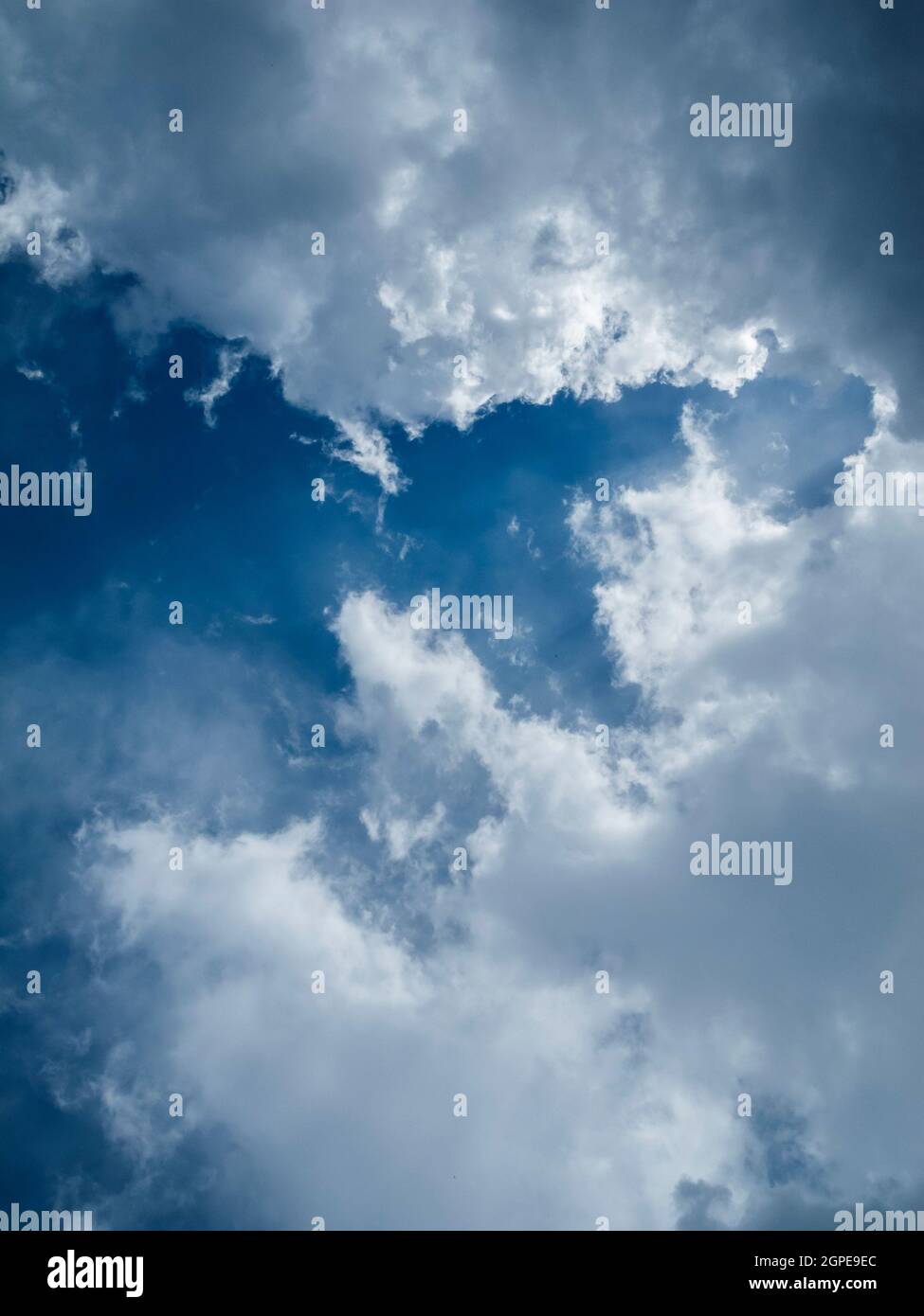 Full format landscape view of a dramatic closed cloud cover Stock Photo ...