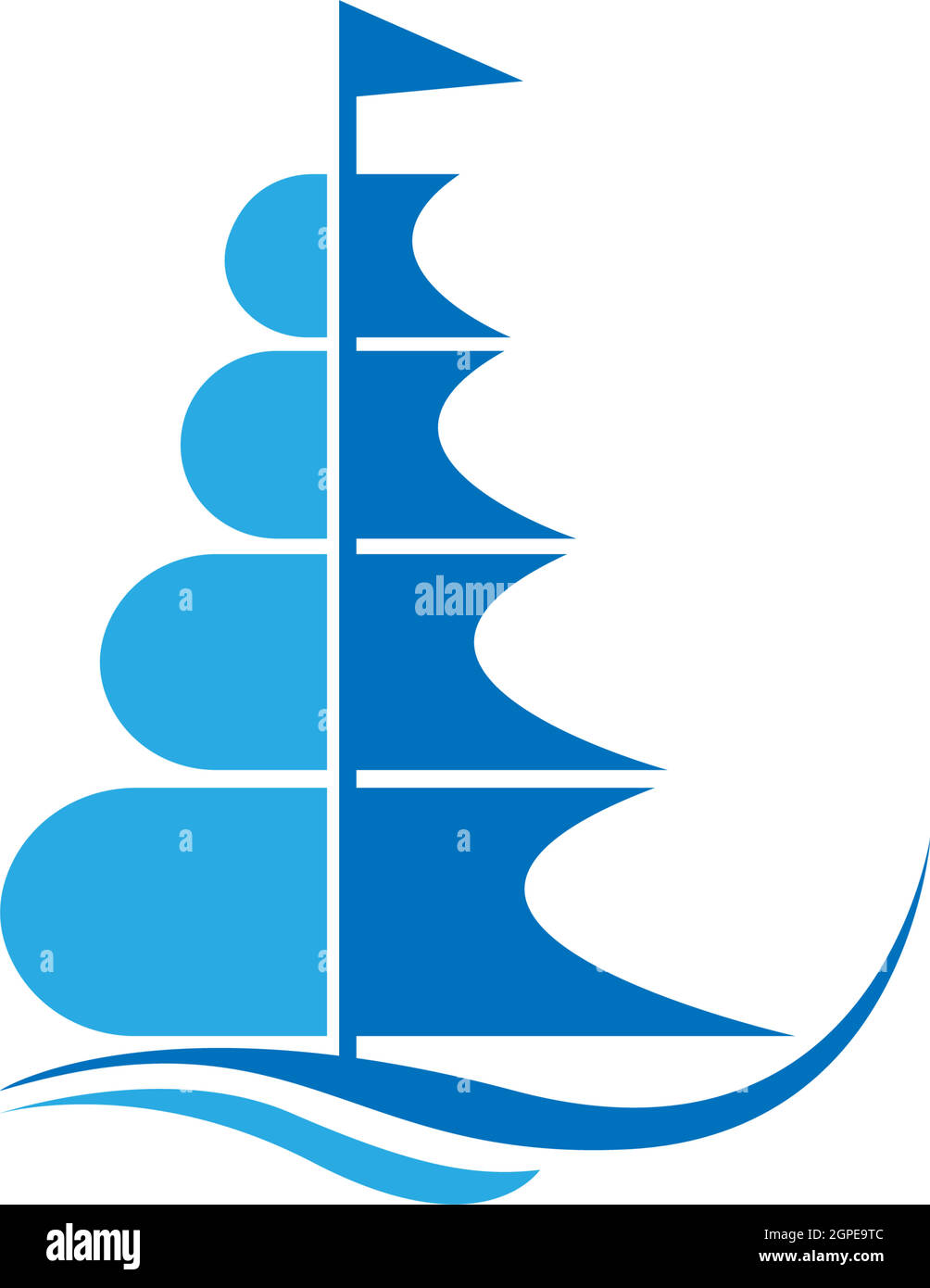 Cruise ship logo icon design template vector Stock Vector Image & Art ...