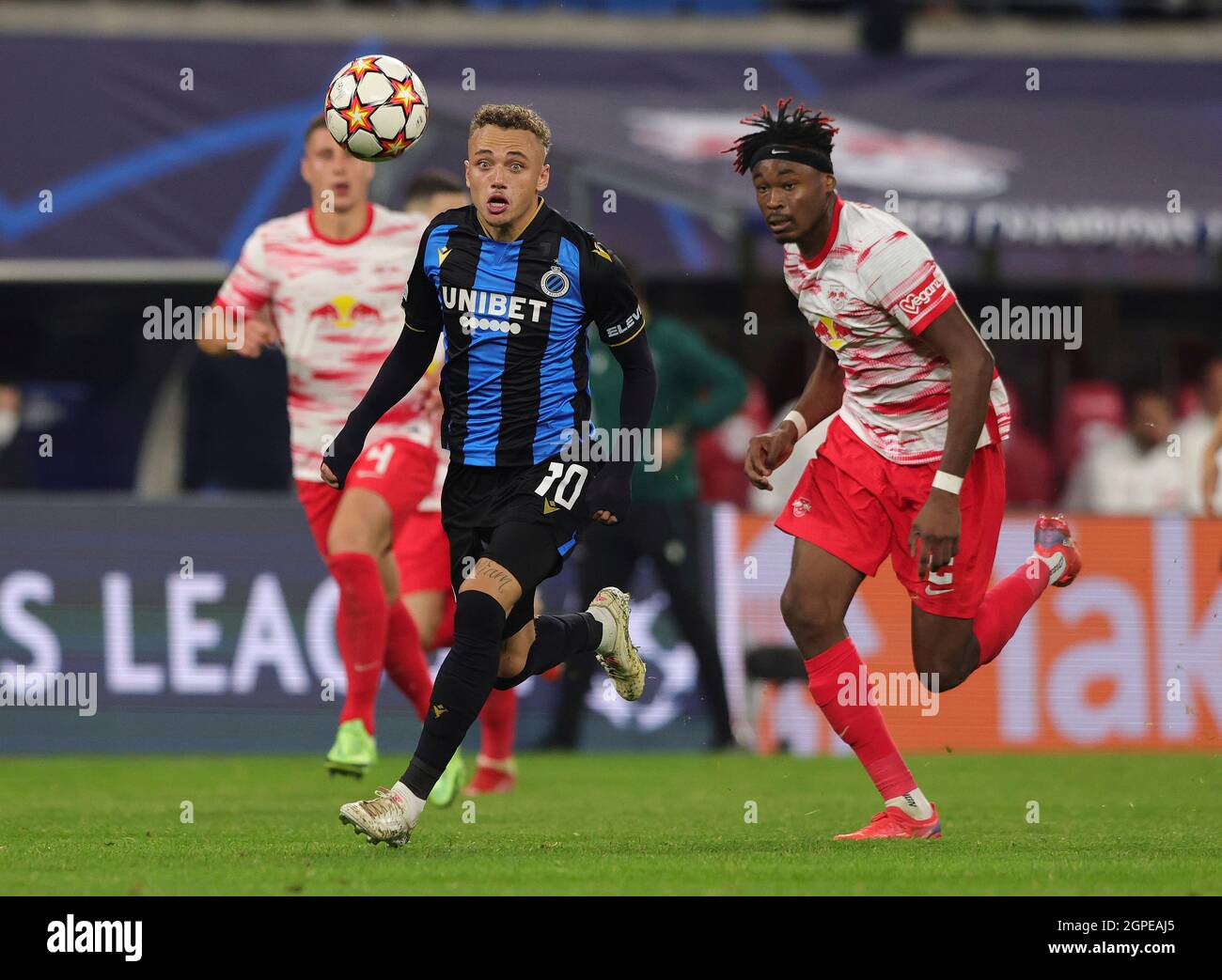 Leipzig, Deutschland. 28th Sep, 2021. firo: 28.09.2021, Fuvuball, UEFA Champions League, CL, CHL ...