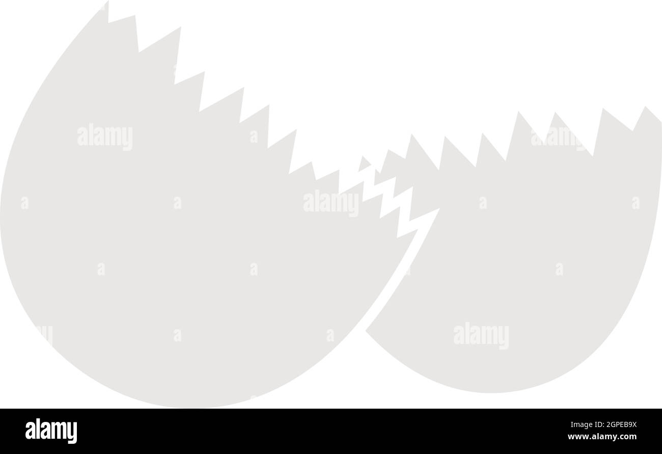 Empty Egg Shell Icon Stock Vector Image & Art - Alamy