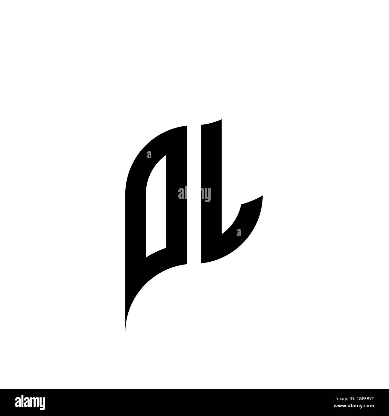 OL Monogram geometric shape style template. Monogram initial design ...