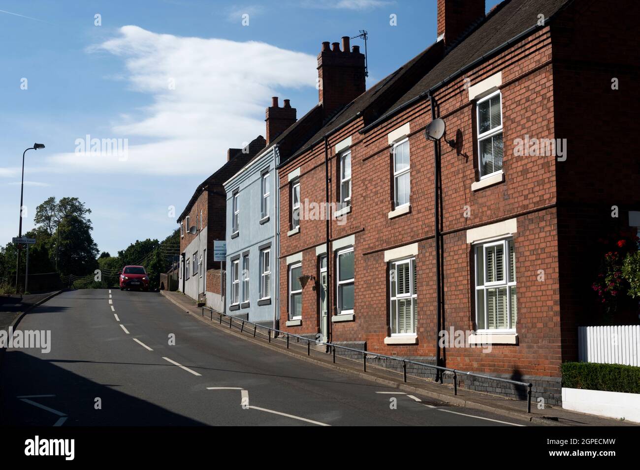Lichfield Road, Hopwas, Staffordshire, England, UK Stock Photo - Alamy