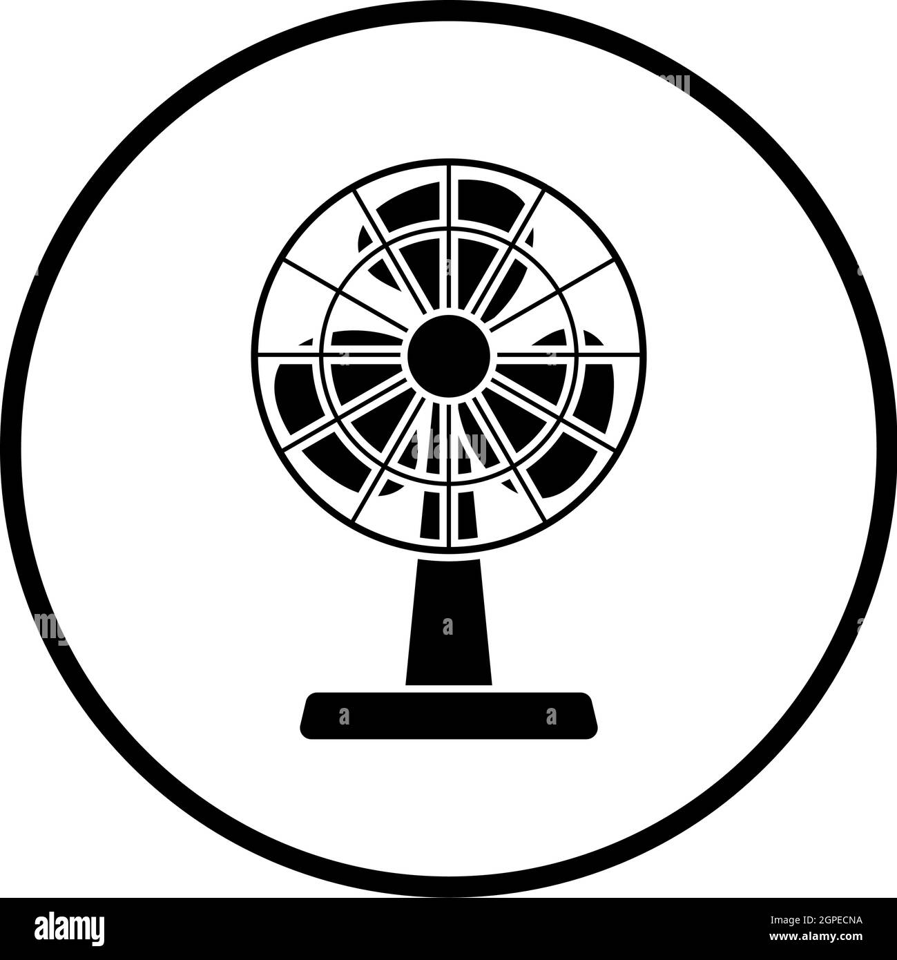Air home fan icon Black and White Stock Photos & Images - Alamy