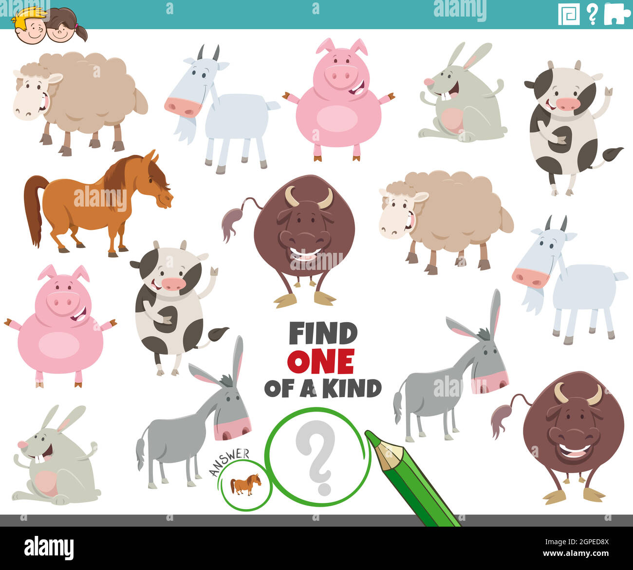 All Farm Animals In One Picture