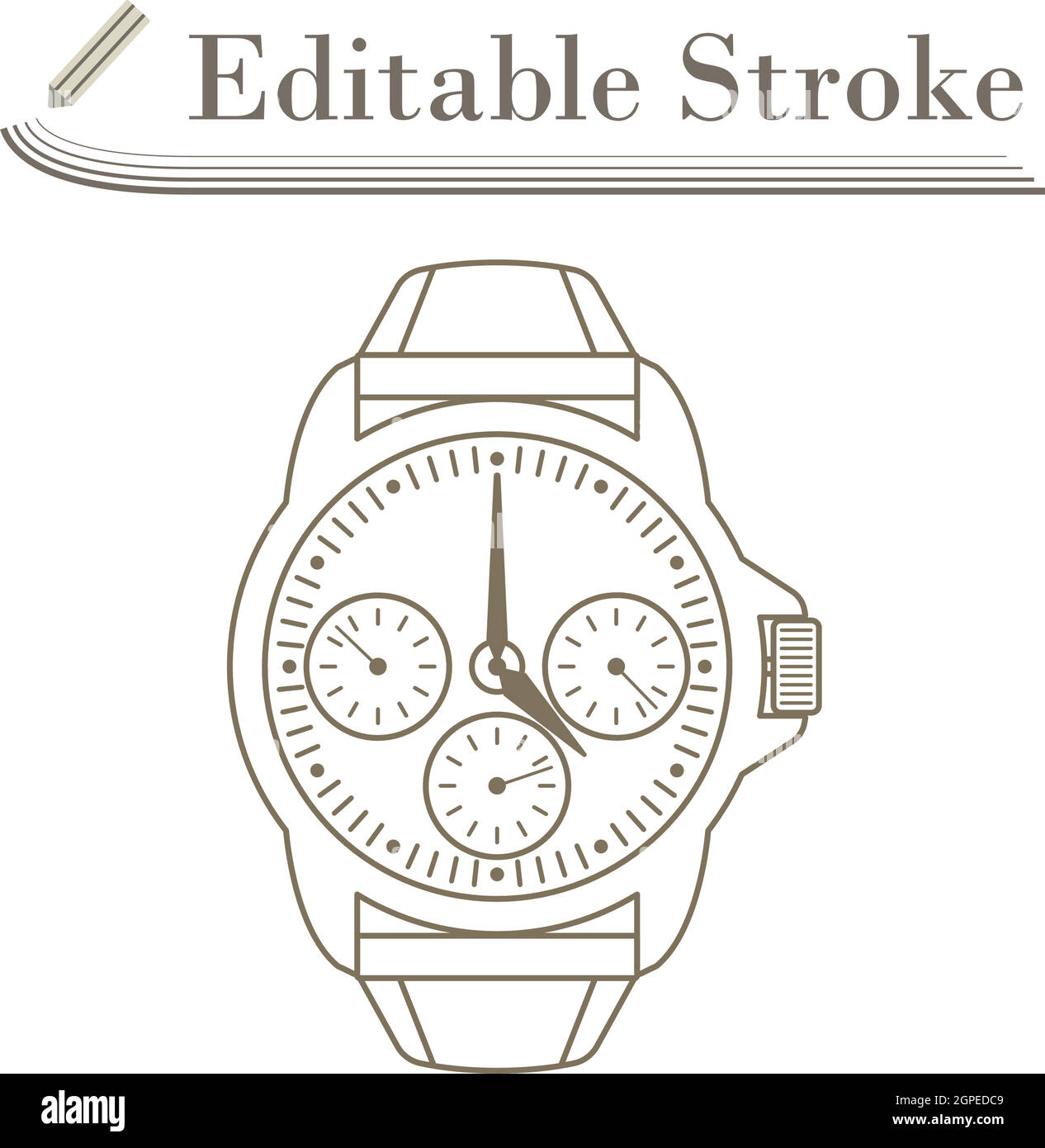 Business Watch Icon Stock Vector Image & Art - Alamy