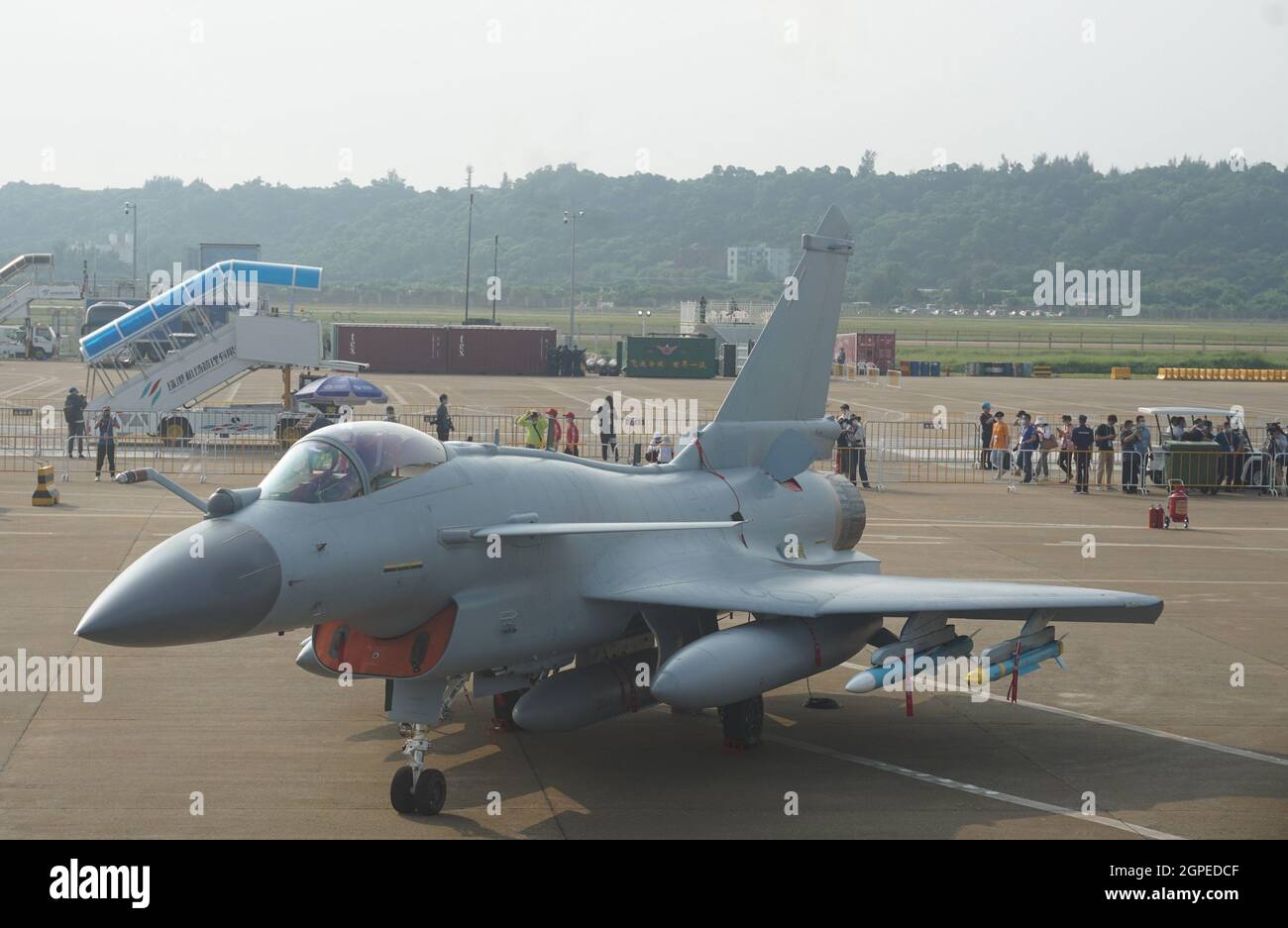 Zhuhai, Zhuhai, China. 29th Sep, 2021. The J-10C fighter was ...