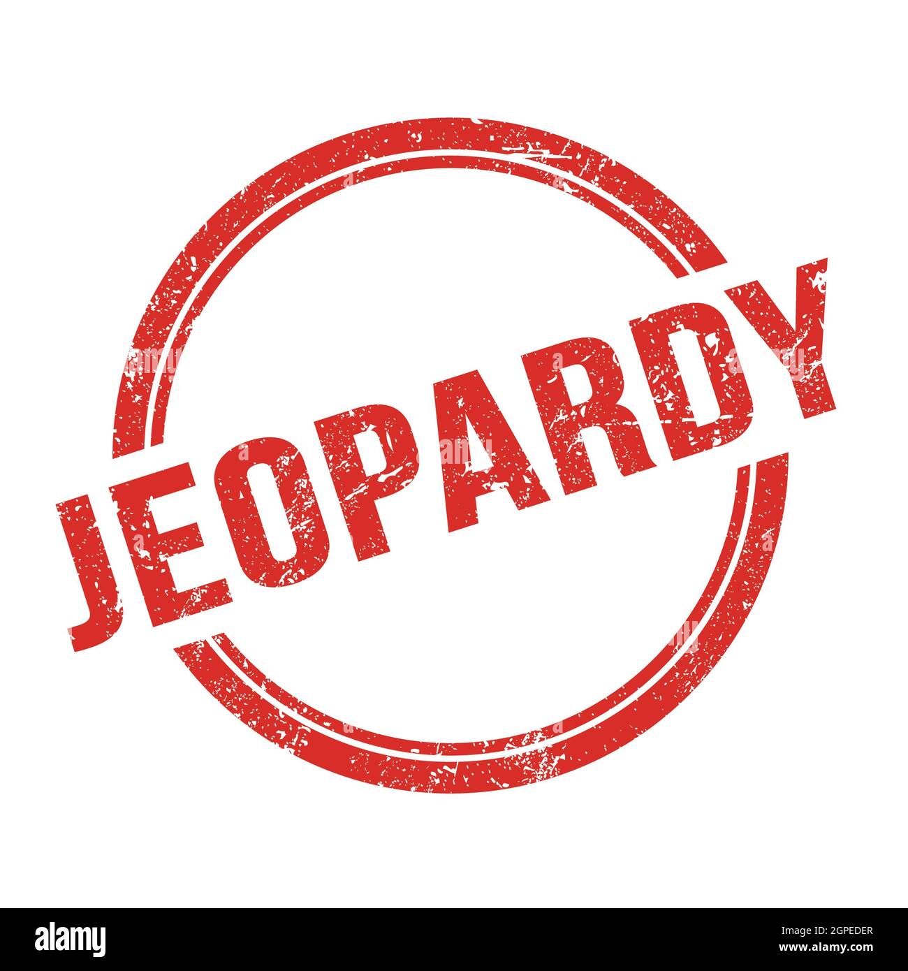 Jeopardy stamp hi-res stock photography and images - Alamy