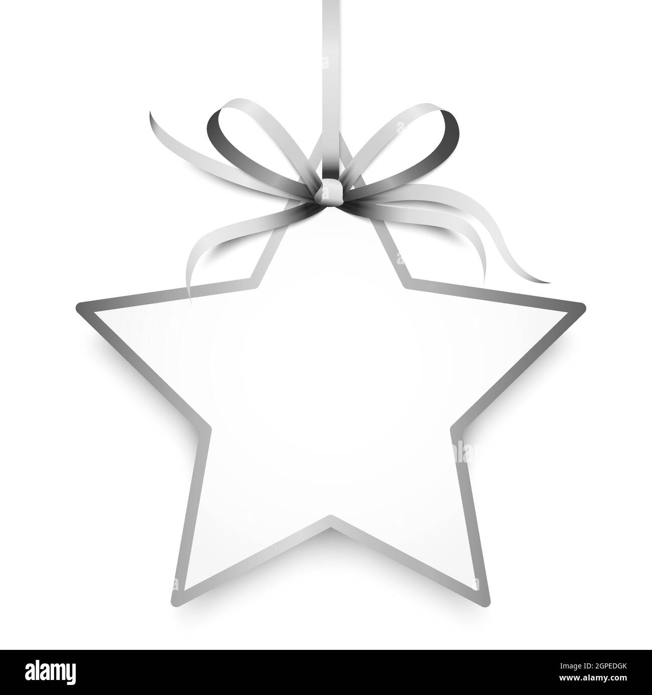 Gold star christmas tag Black and White Stock Photos & Images - Alamy