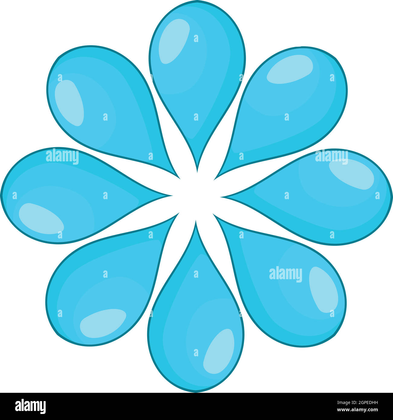 Abstract blue circle icon, cartoon style Stock Vector Image & Art - Alamy