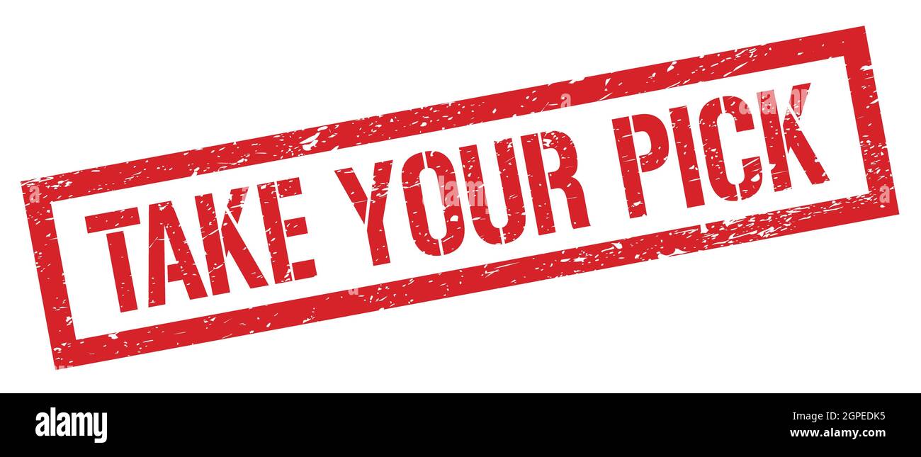 Take your pick word hi-res stock photography and images - Alamy