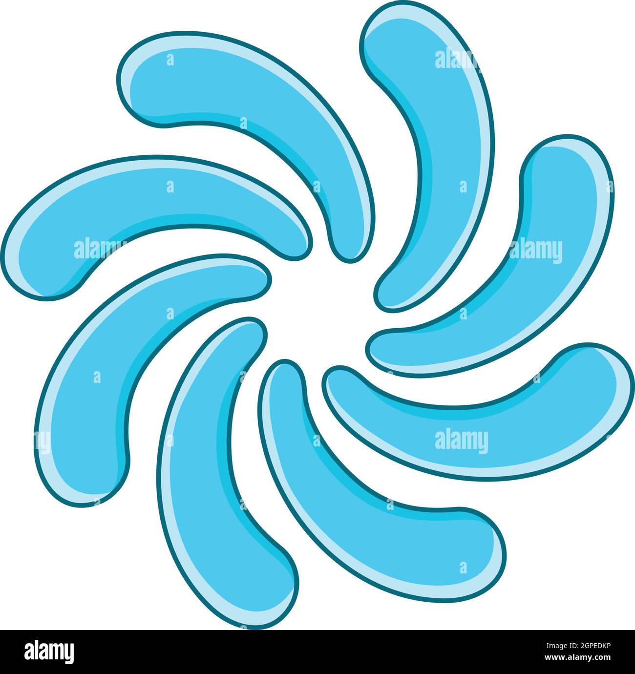 Abstract movement blue swirl background Cut Out Stock Images & Pictures ...