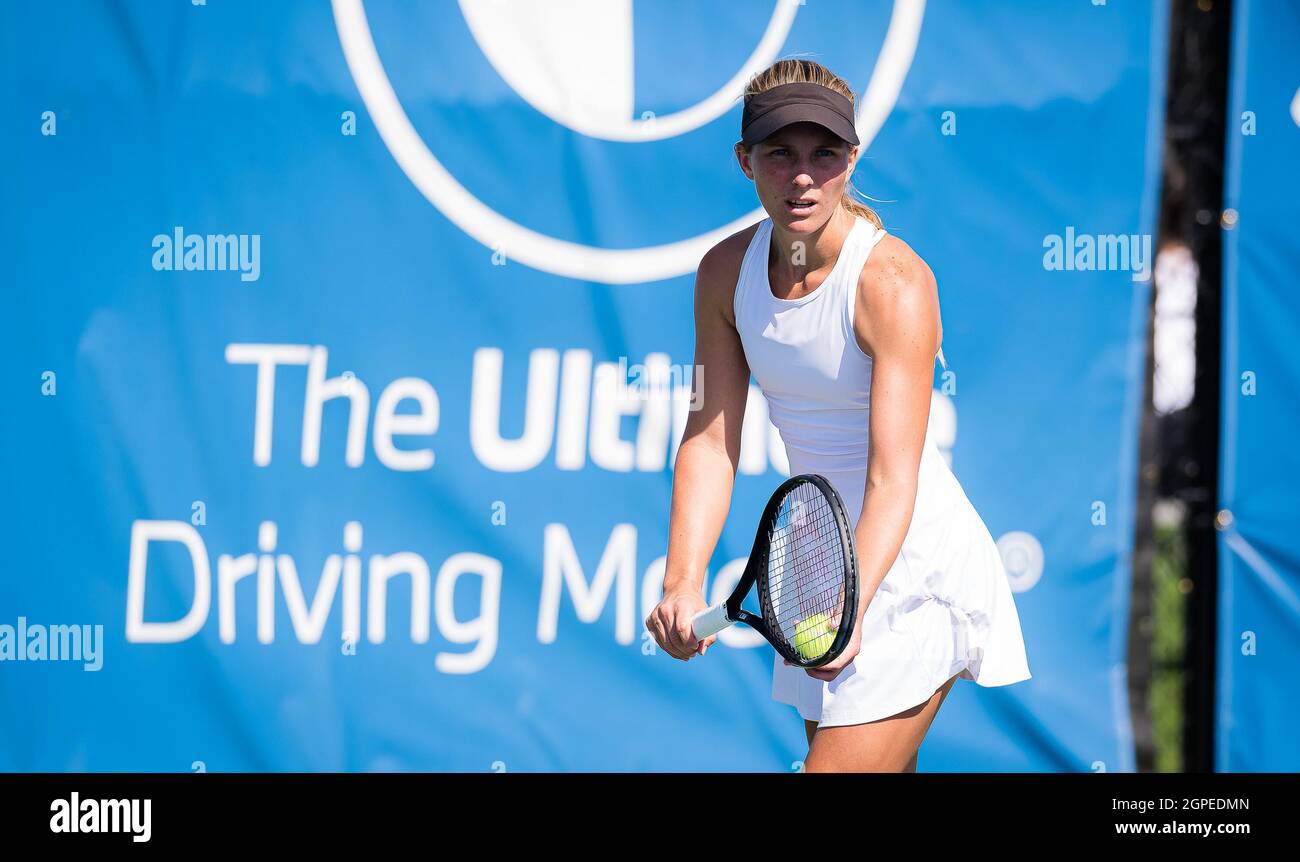 Maddison Inglis of Australia in action during the first round of the ...