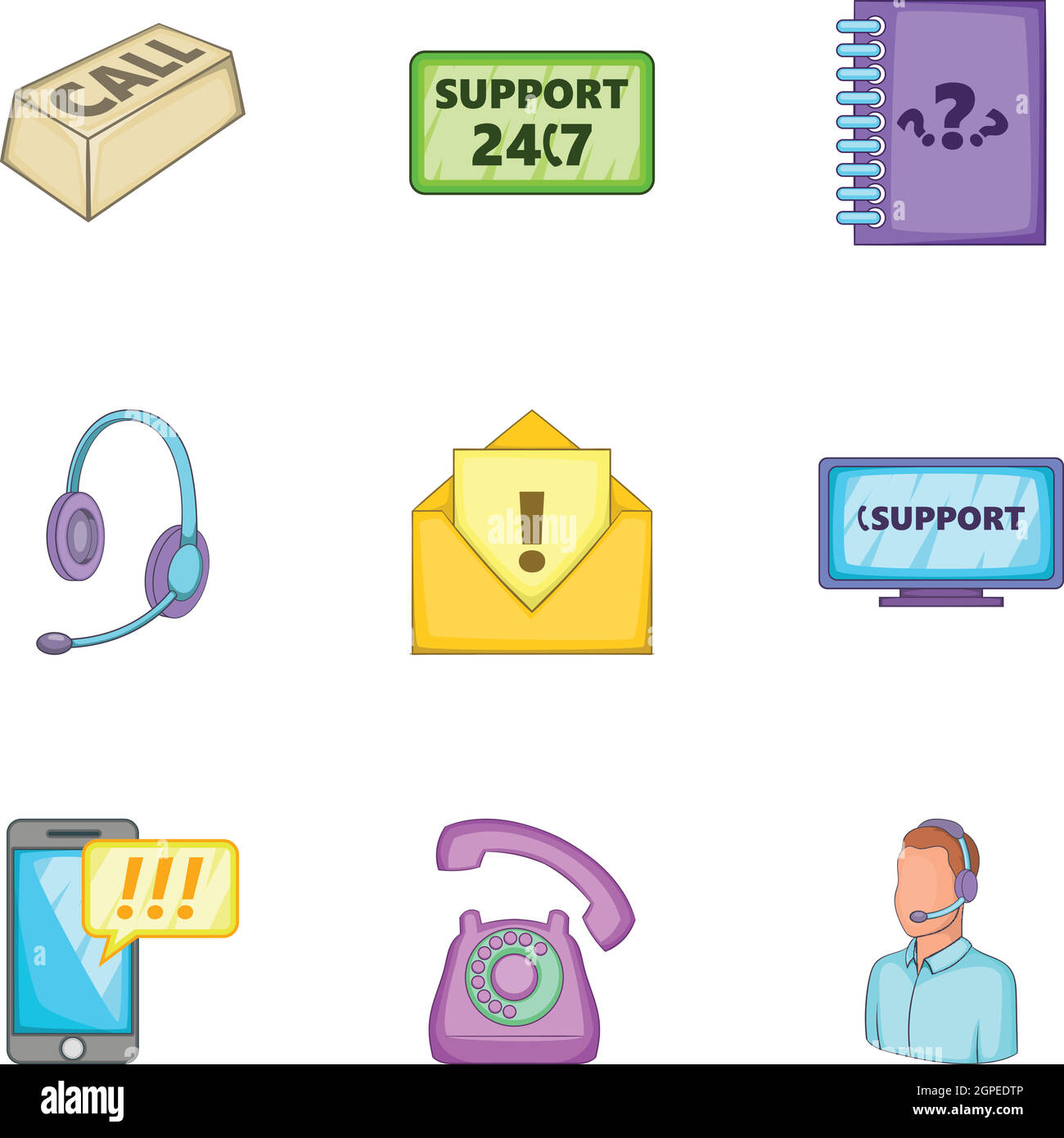 Envelope phone icon call center Stock Vector Images - Alamy