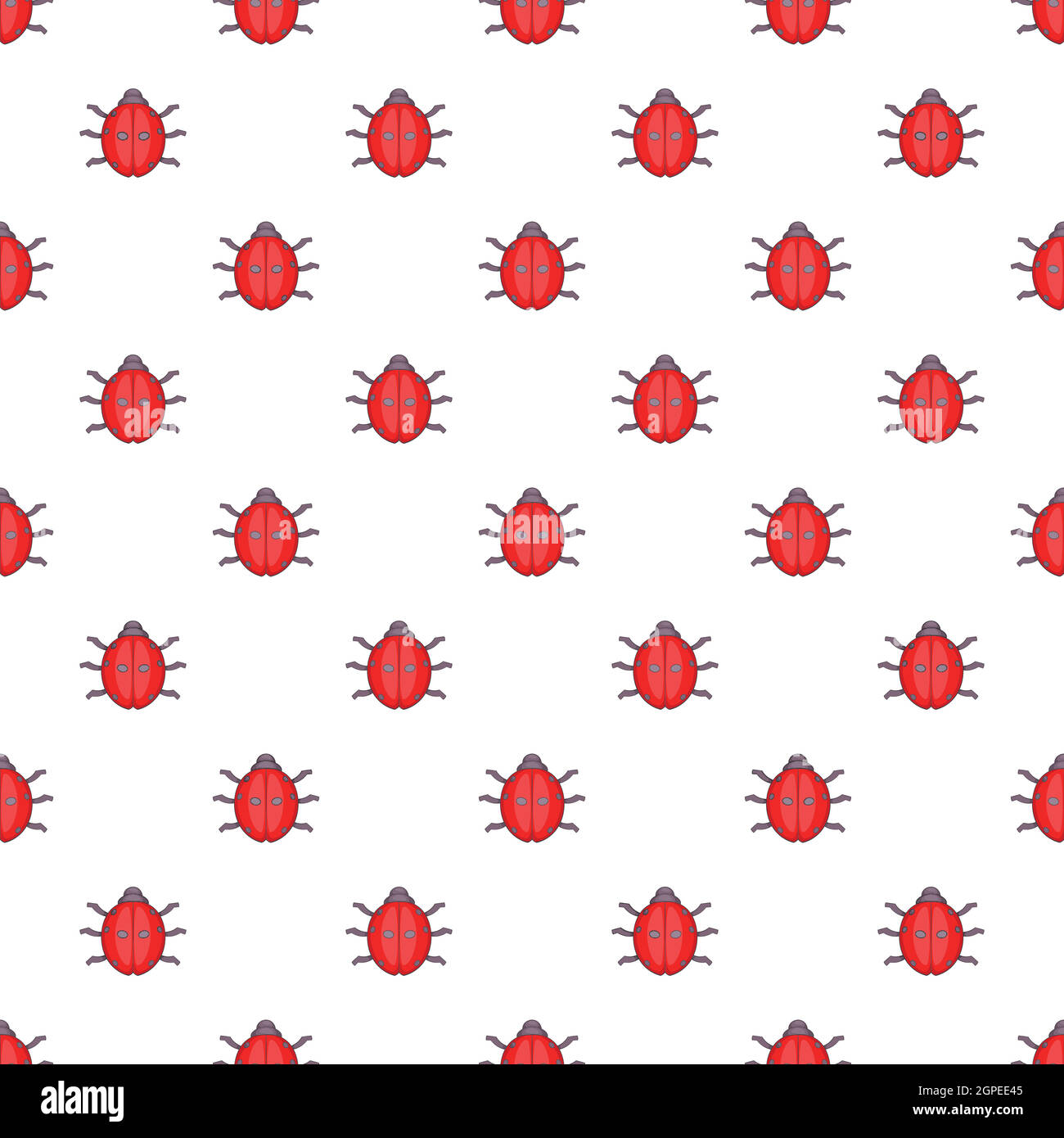 Ladybug pattern, cartoon style Stock Vector Image & Art - Alamy