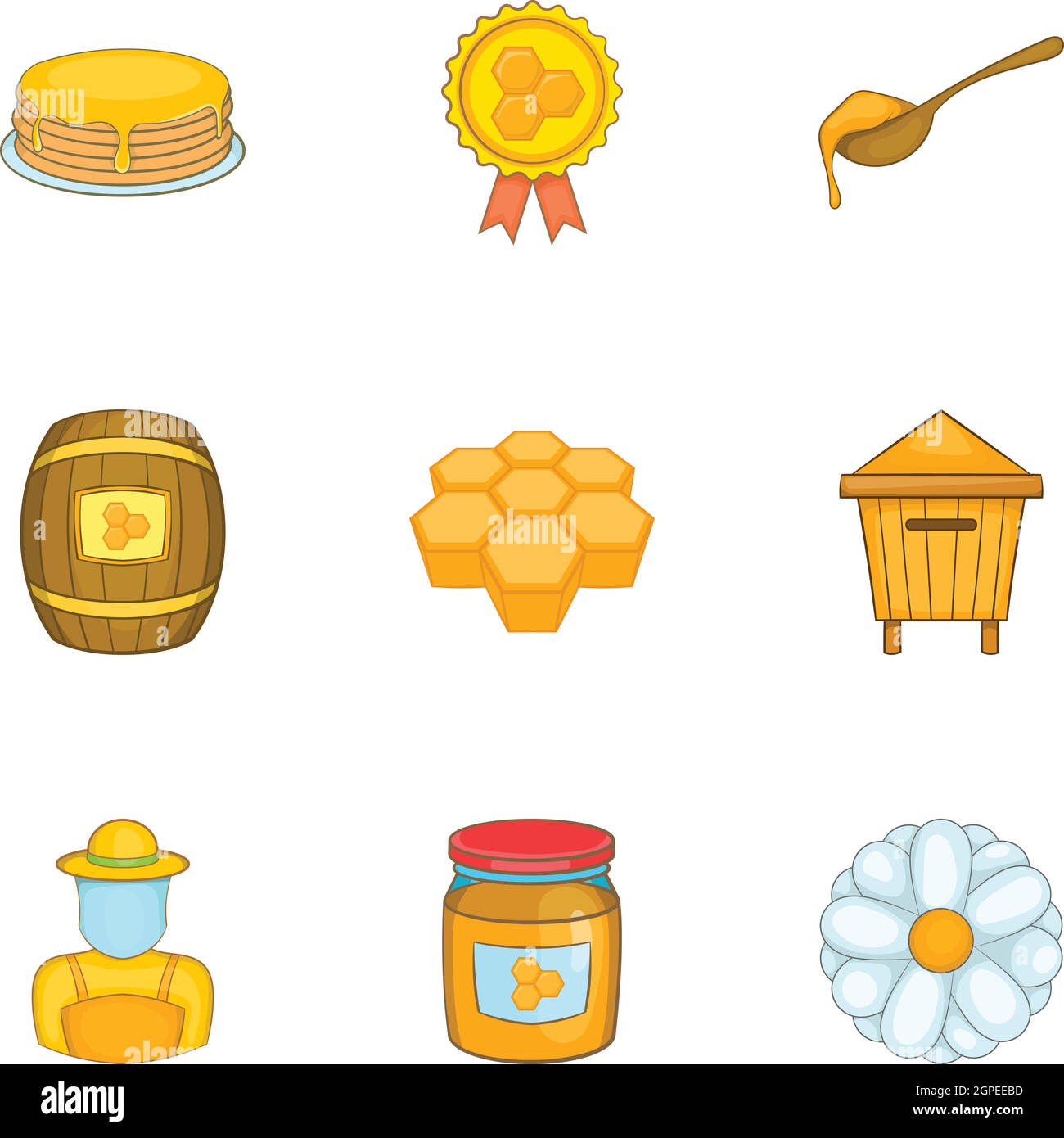 Refreshment icons set cartoon Stock Vector Images - Alamy