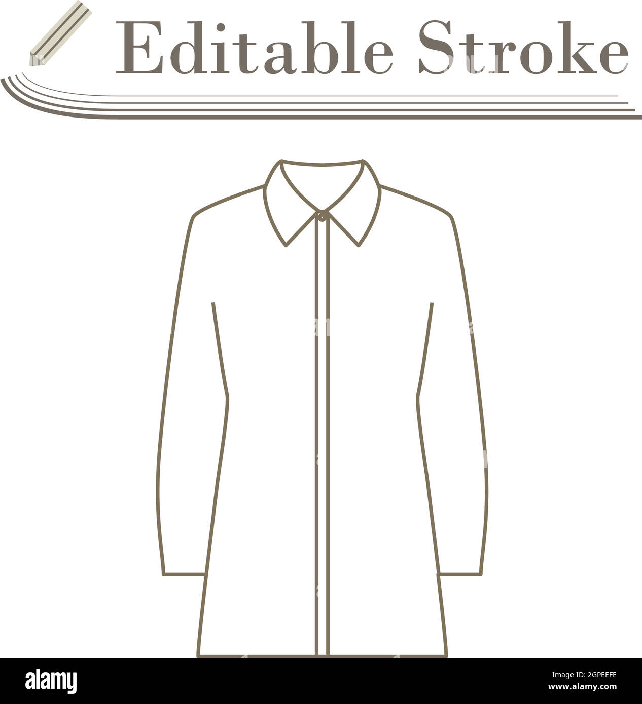 Business Blouse Icon Stock Vector Image & Art - Alamy