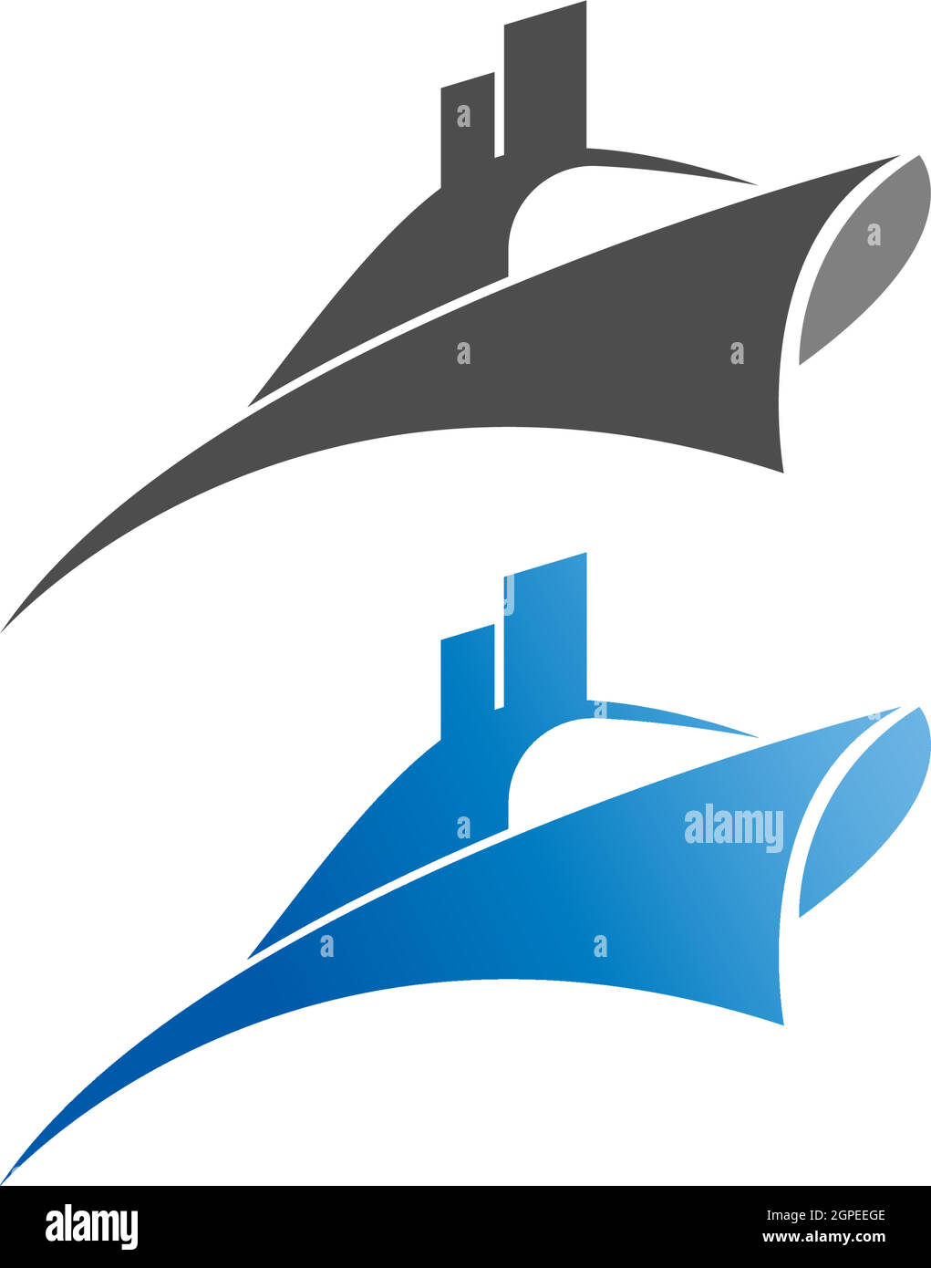 Cruise ship logo icon design template vector Stock Vector Image & Art ...