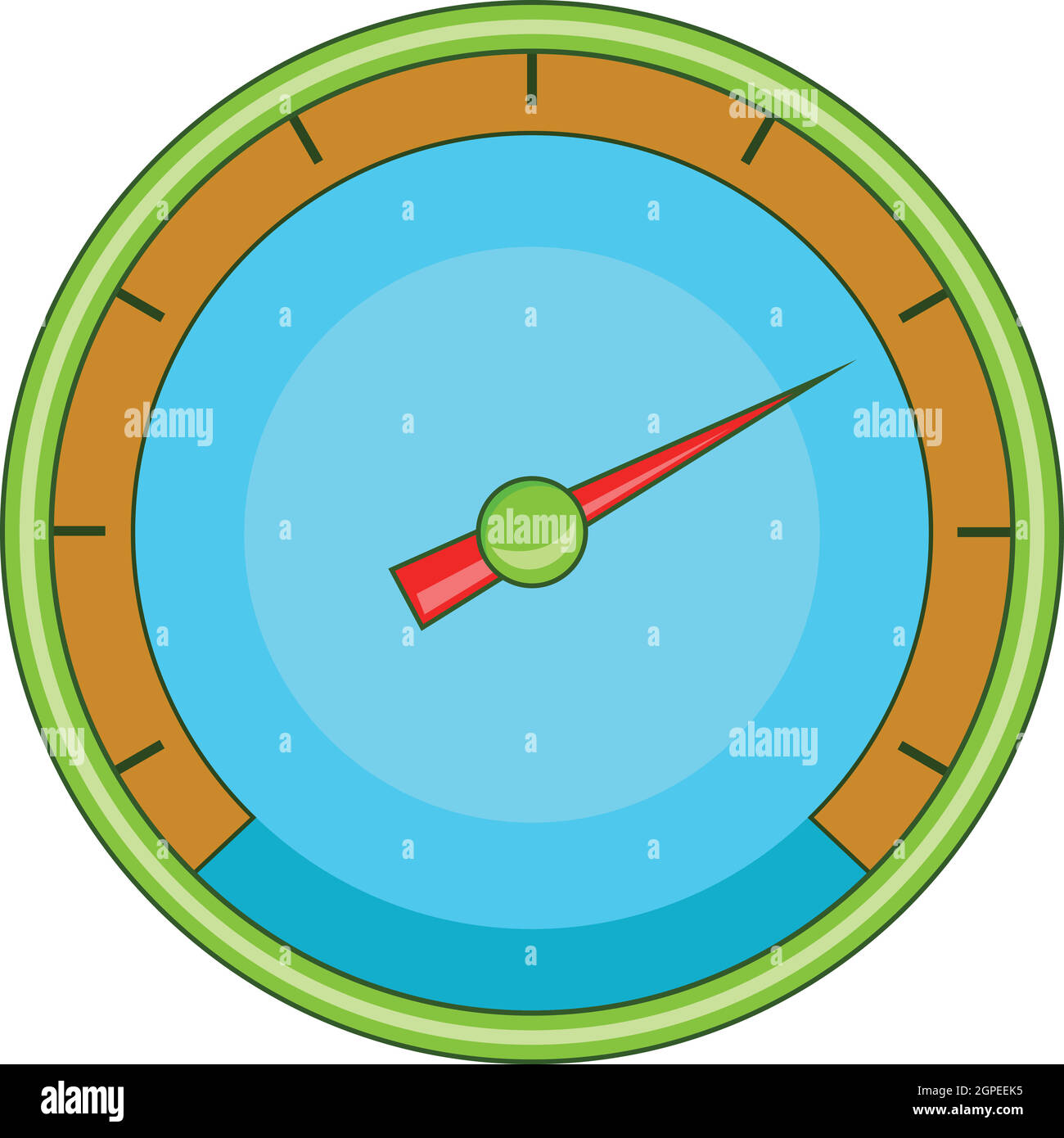 Blue speedometer icon, cartoon style Stock Vector Image & Art - Alamy