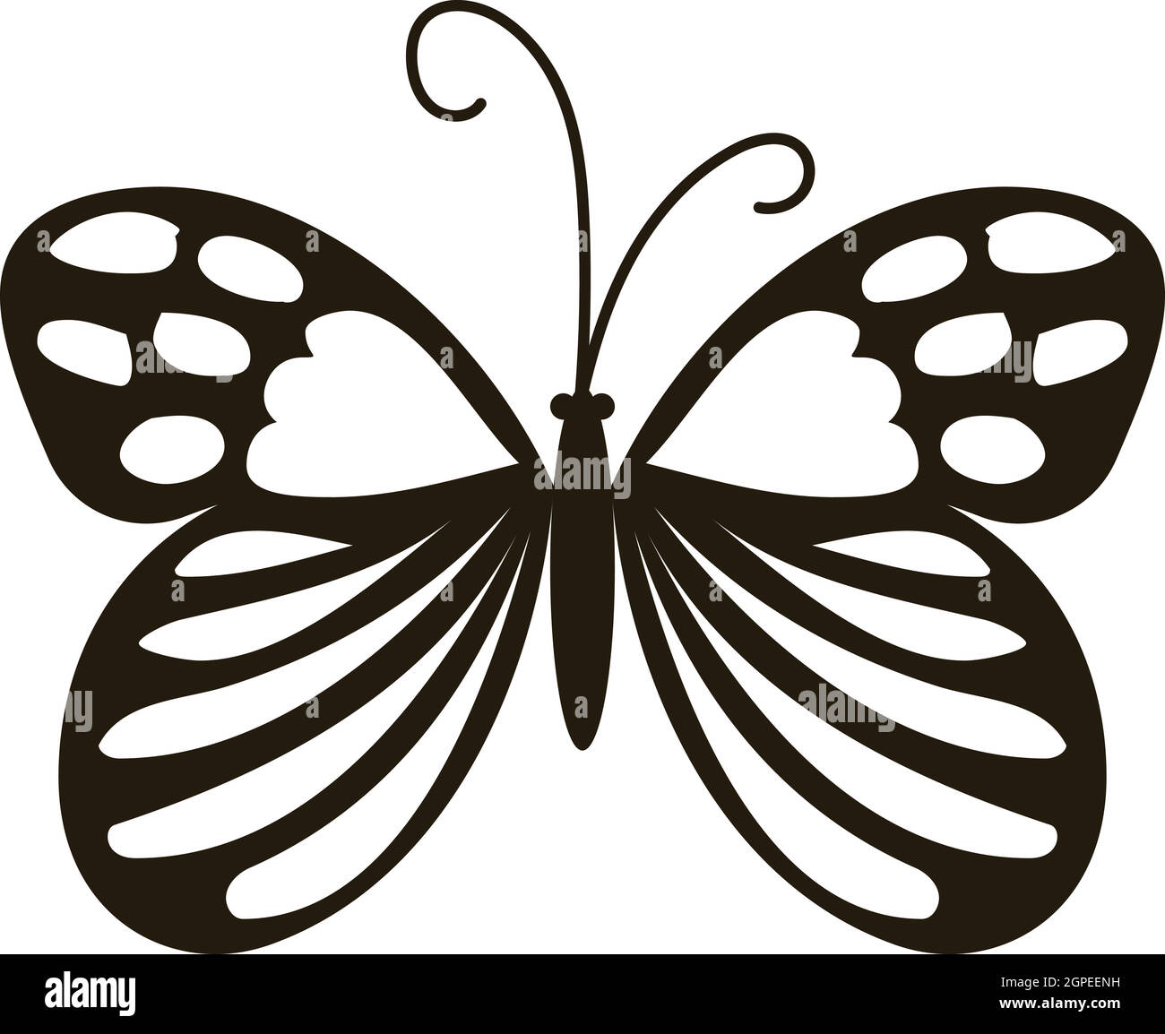 Beautiful butterfly icon, simple style Stock Vector Image & Art - Alamy
