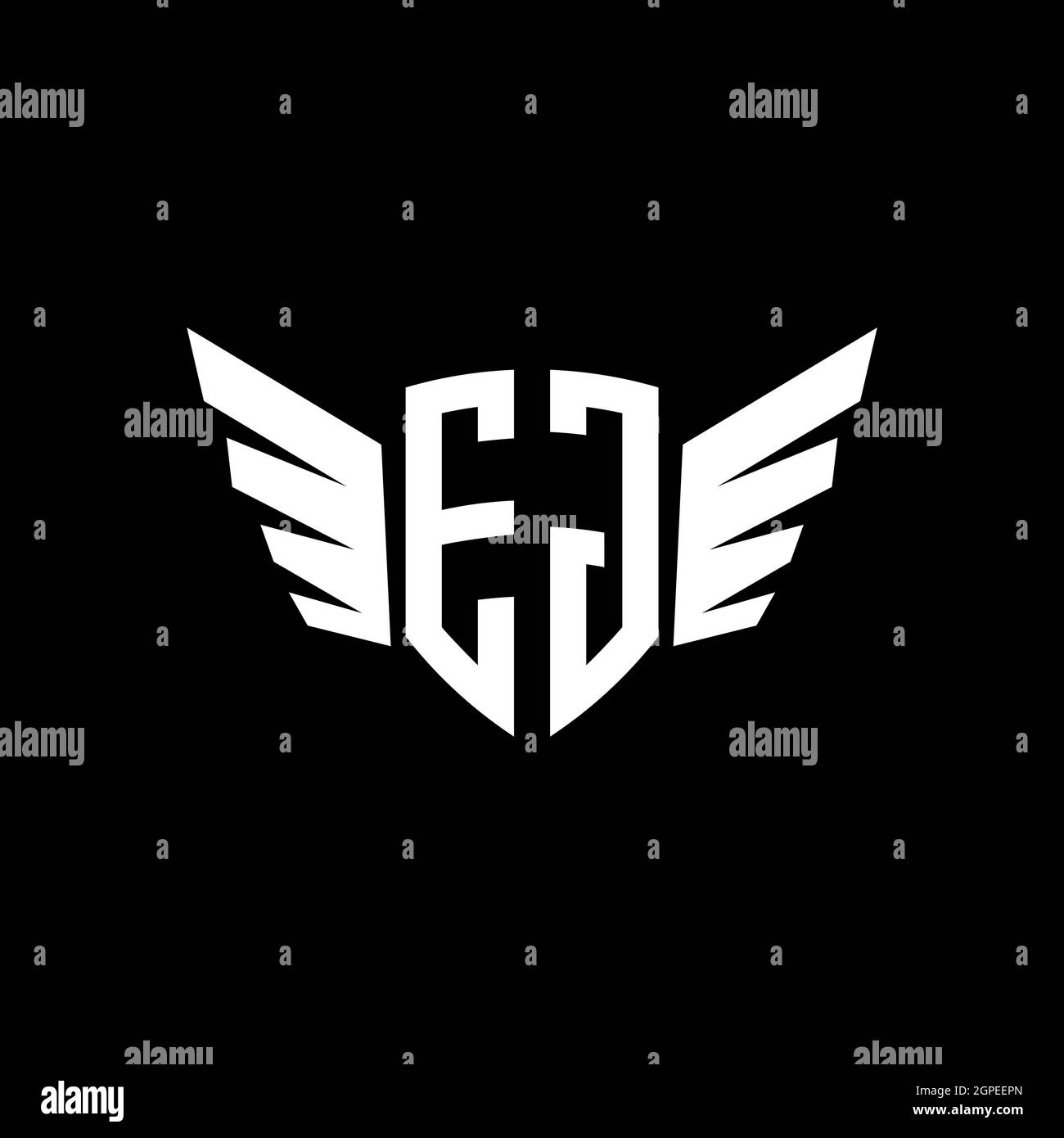 EG Monogram geometric shape style template. Monogram initial design ...