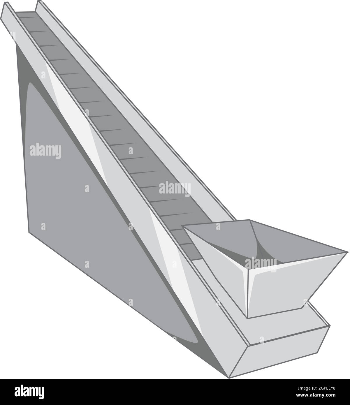 Conveyor machine icon, gray monochrome style Stock Vector Image & Art ...