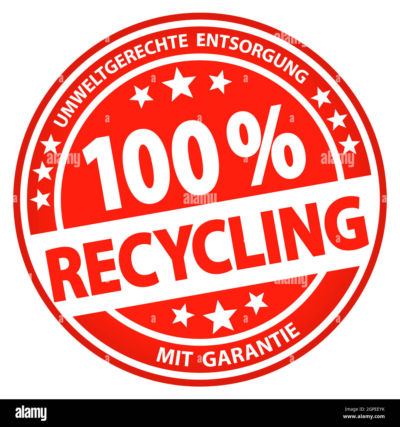 Red recycling sign Cut Out Stock Images & Pictures - Alamy