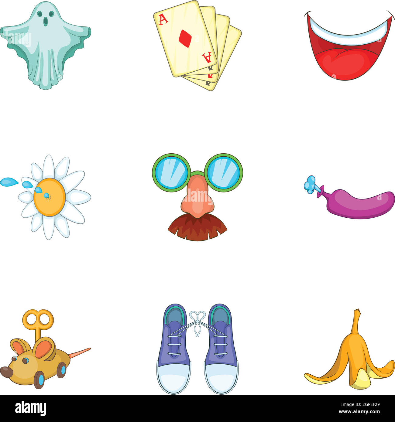 Trick icons set, cartoon style Stock Vector Image & Art - Alamy