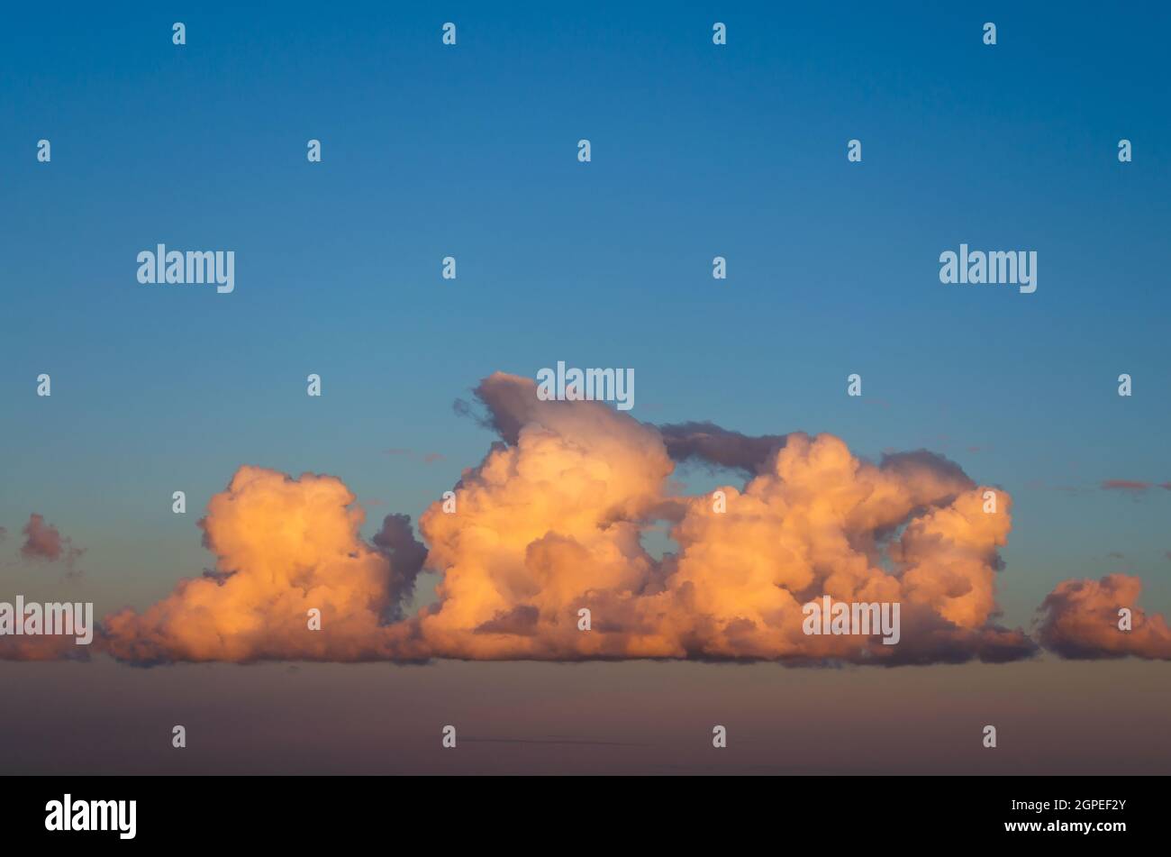 Cumulus clouds at sunset hi-res stock photography and images - Alamy