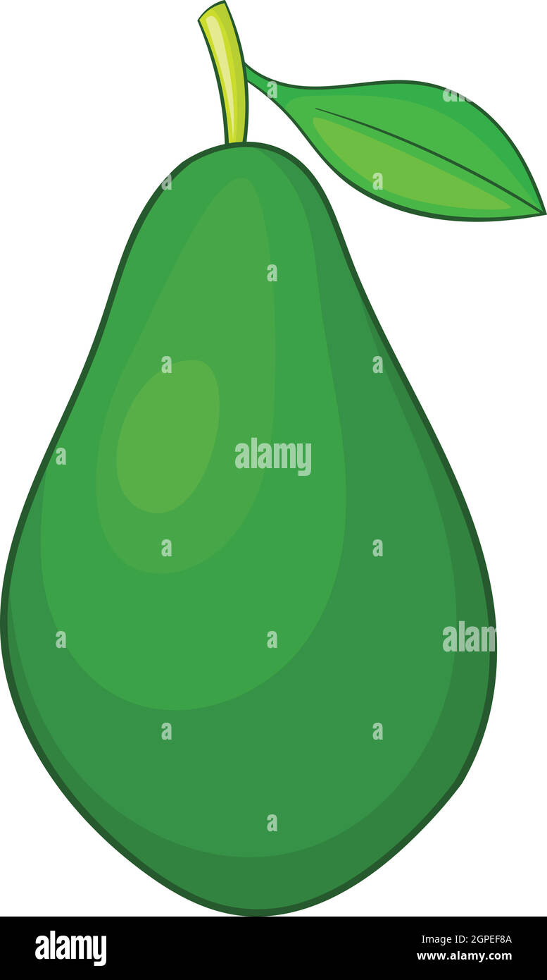 Green avocado leaf color Stock Vector Images - Alamy